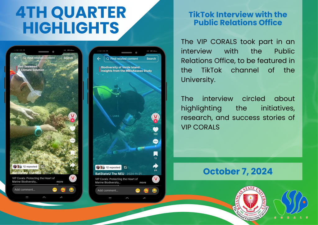 4TH QUARTER HIGHLIGHTS 2024 – VIP CORALS